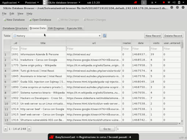 Browser Android History Hacker Web Security