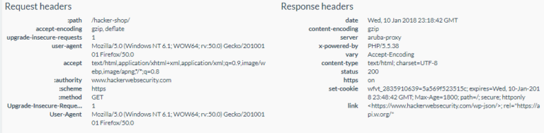 request response http header | Hacker Web Security