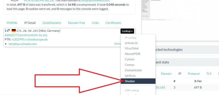 Shodan Resourch Urlscan Io Hacker Web Security