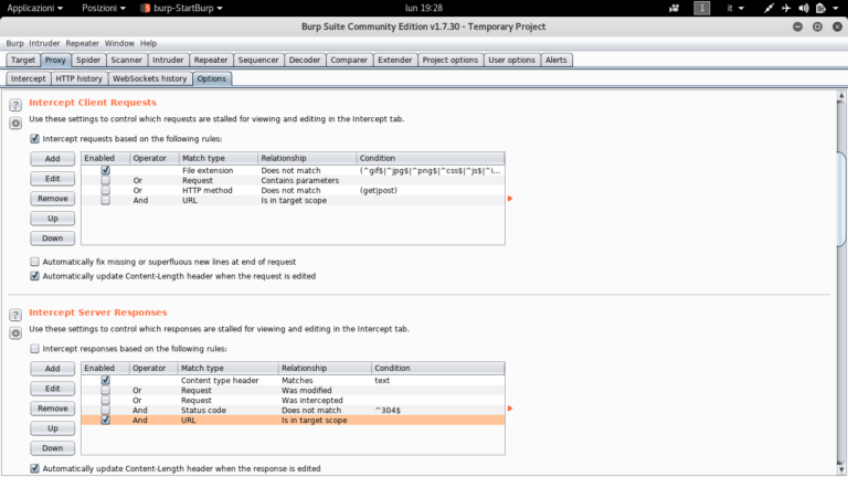 Options Burp Suite Hacker Web Security